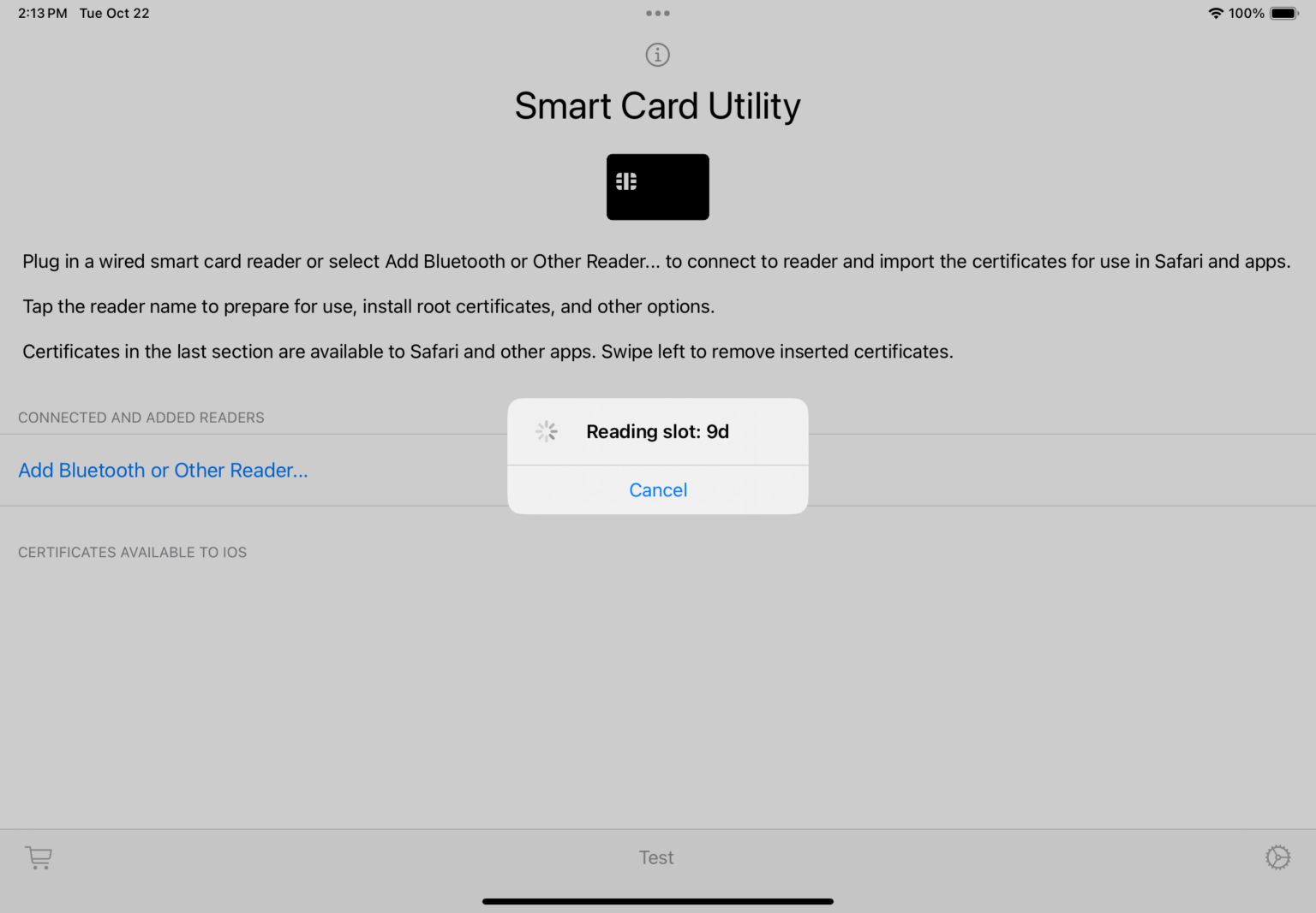Smart Card Utility for iOS & iPadOS User Guide – Twocanoes Software